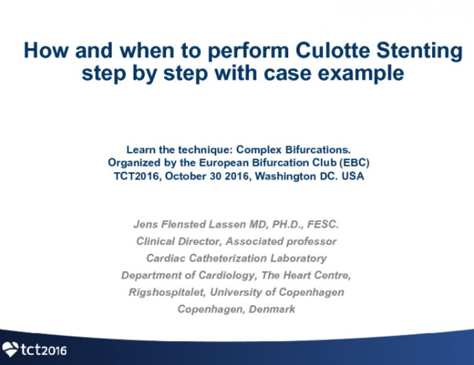 How and When to Perform Culotte Stenting (Step-by-step With Case ...