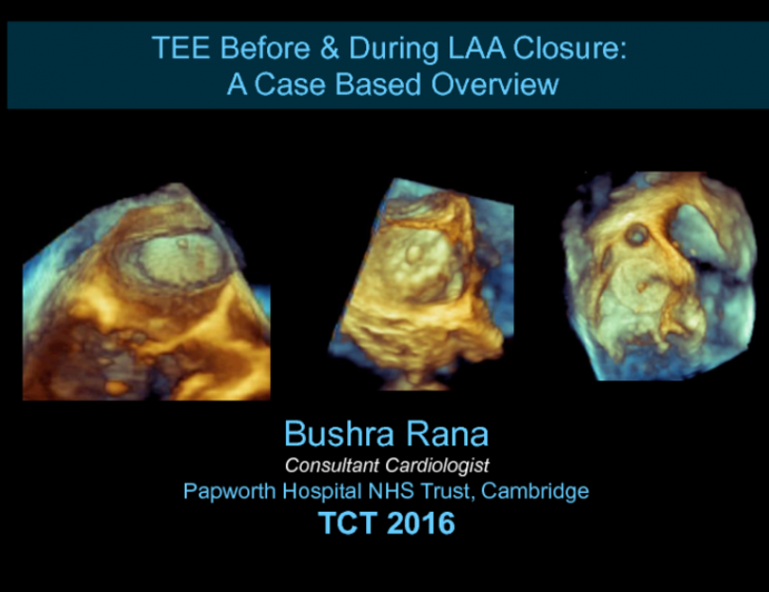 TEE Before and During LAA Closure: A Case Based Overview | tctmd.com