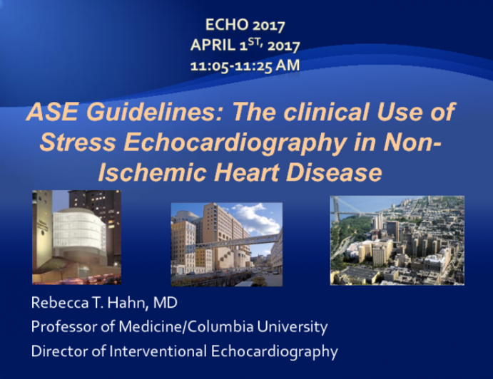 ASE Guidelines: The Clinical Use of Stress Echocardiography in Non ...