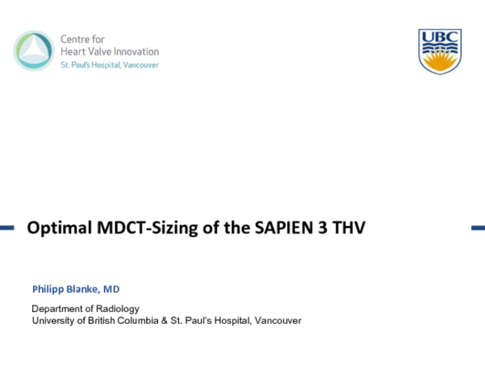 SAPIEN 3 Snapshots II Optimal MDCT-Sizing of the SAPIEN 3 THV | tctmd.com