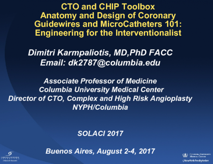 CTO and CHIP Toolbox Anatomy and Design of Coronary Guidewires and ...