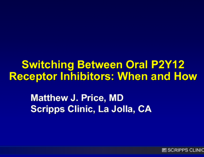 Switching Between Oral P2Y12 Receptor Inhibitors: When and How? | tctmd.com