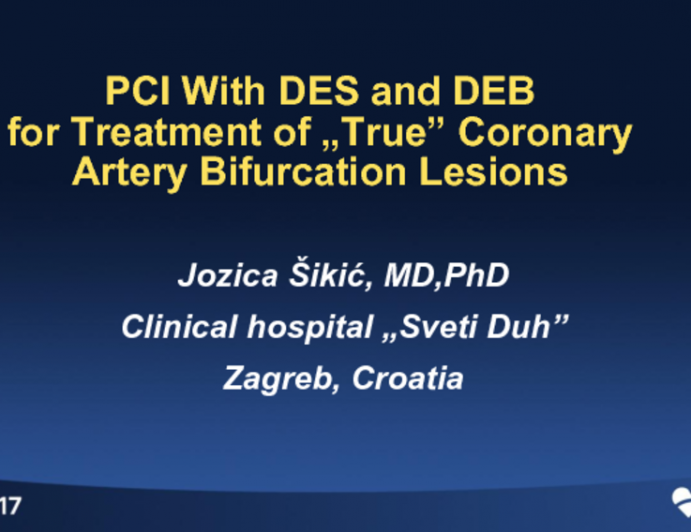 PCI With DES and DEB for Treatment of "True" Coronary Artery ...