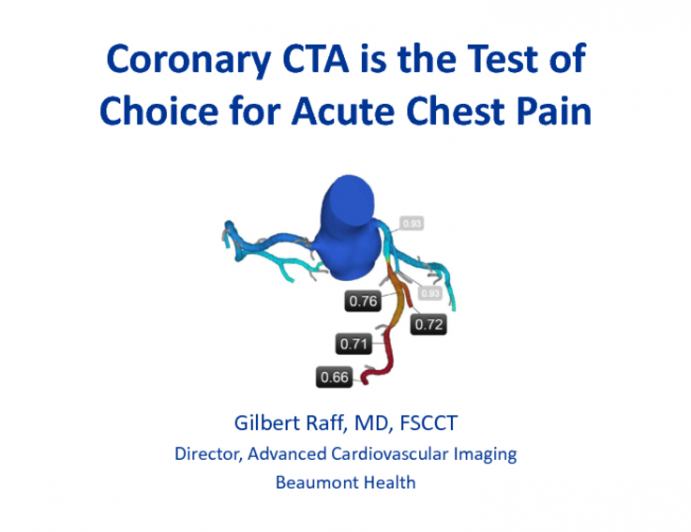 Coronary CTA is the Test of Choice for Acute Chest Pain | tctmd.com