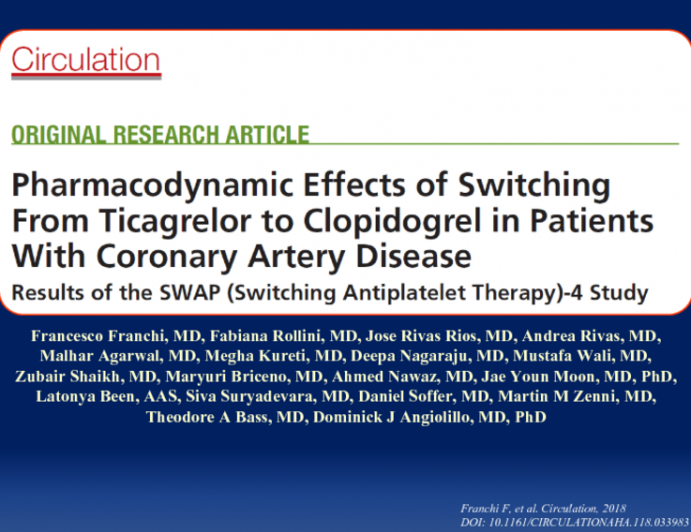 Results of the SWAP (Switching Antiplatelet Therapy) - 4 Study | tctmd.com