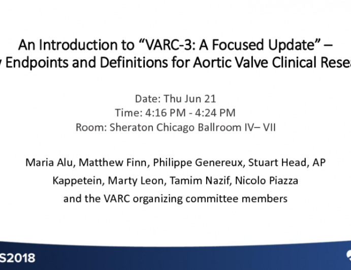 An Introduction to VARC-3: A Focused Update New Endpoints and ...