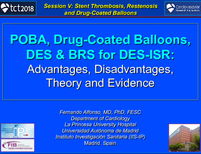 POBA, Drug-Coated Balloons, DES and BRS for DES ISR: Advantages ...