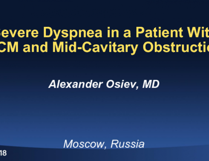 Case #5: Severe Dyspnea in a Patient With HCM and Mid-Cavitary ...