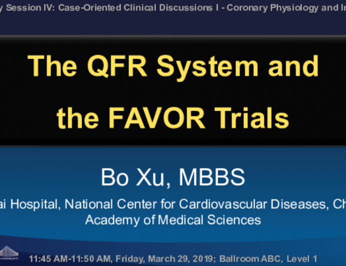The QFR System and the FAVOR Trials | tctmd.com