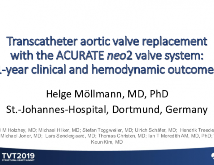 Transcatheter Aortic Valve Replacement With the ACURATE Neo2 Valve ...