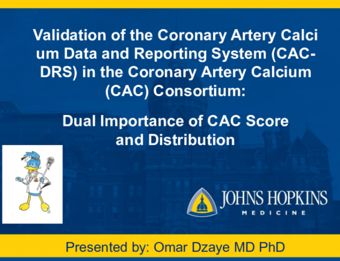 Validation of the Coronary Artery Calcium Data and Reporting System ...