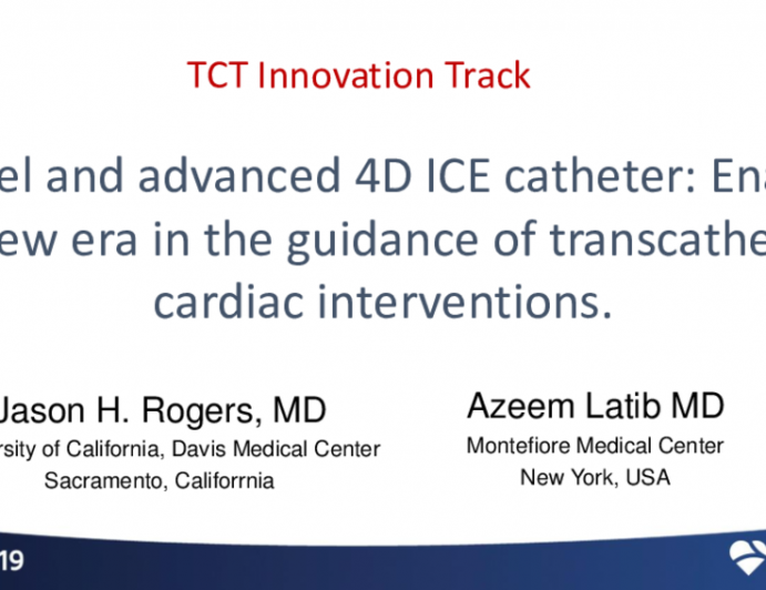 A Novel and Advanced 4D ICE Catheter: Enabling a New Era in the ...