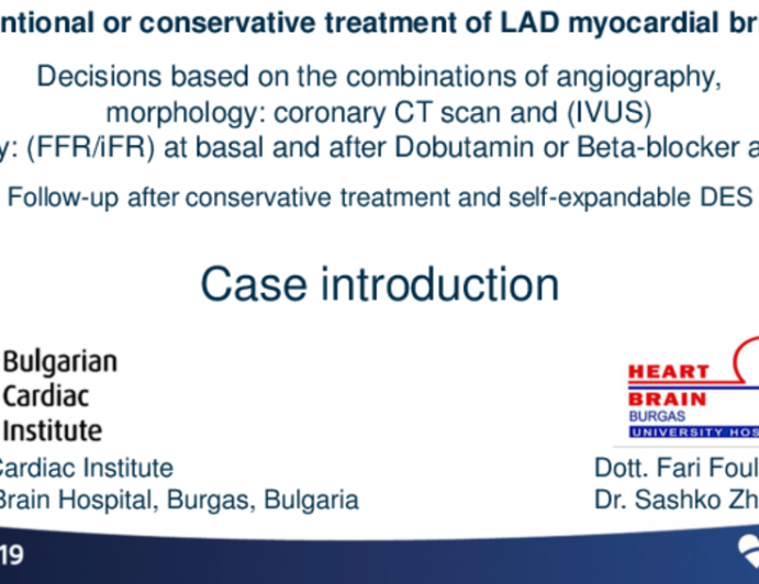 Case Introduction: Interventional or Conservative Treatment of LAD ...