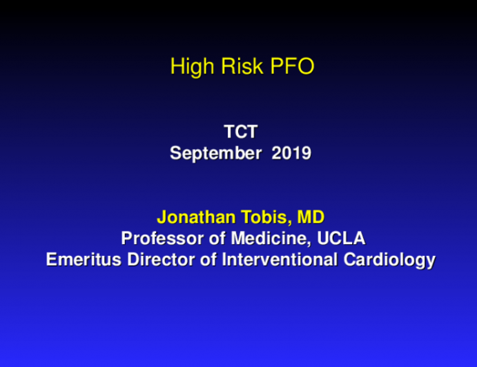 What is a High Risk PFO, and Should it Affect the Decision to Close ...