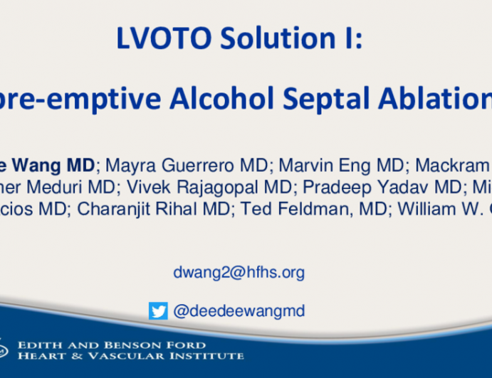 LVOTO Solution I: Alcohol Septal Ablation | tctmd.com