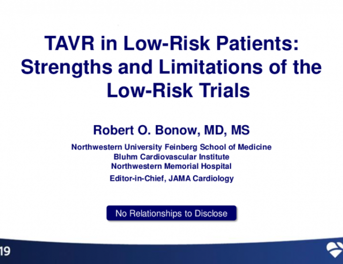 TAVR in Low-Risk Patients: Strengths and Limitations of the Low-Risk ...