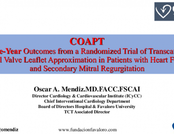 COAPT Three-Year Outcomes from a Randomized Trial of Transcatheter ...