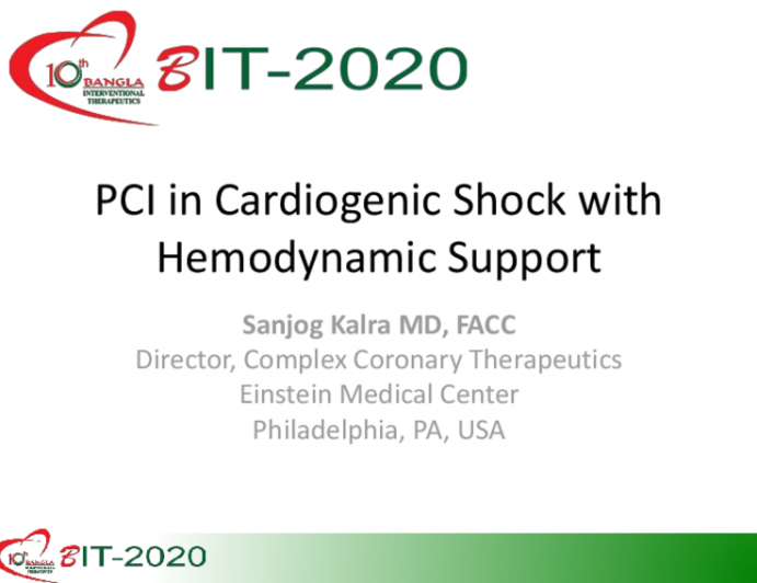 PCI in Cardiogenic Shock with Hemodynamic Support | tctmd.com