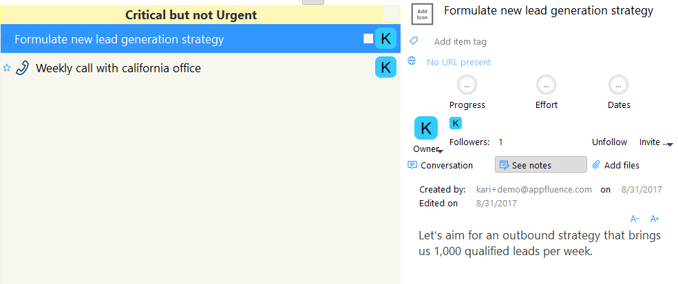 How To Use Priority Matrix: Creating Projects and Tasks
