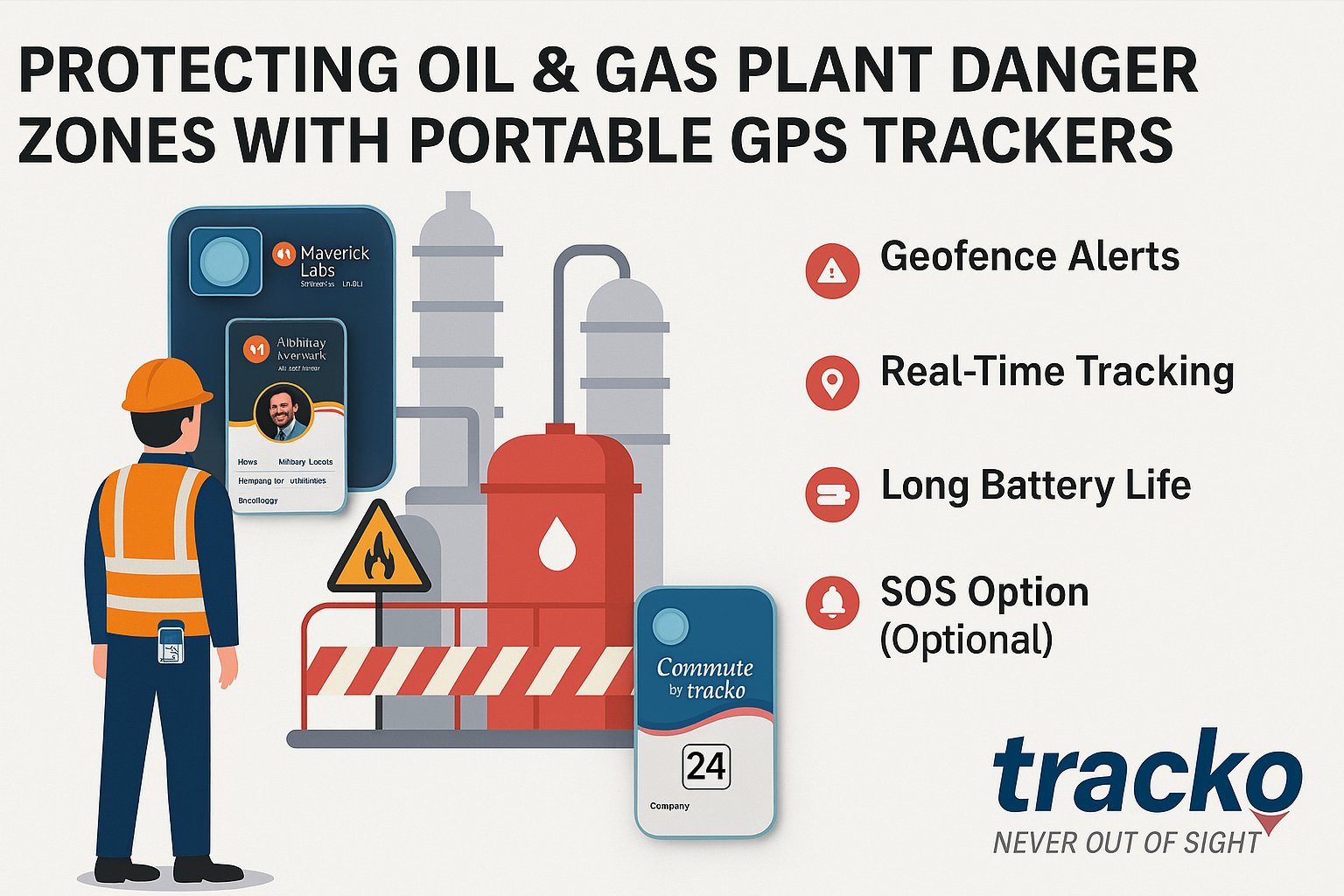 Protecting Oil & Gas Plant Danger Zones with Portable GPS Trackers