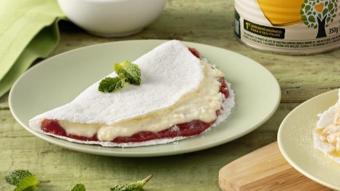 Receita fácil de tapioca com duas opções de recheio