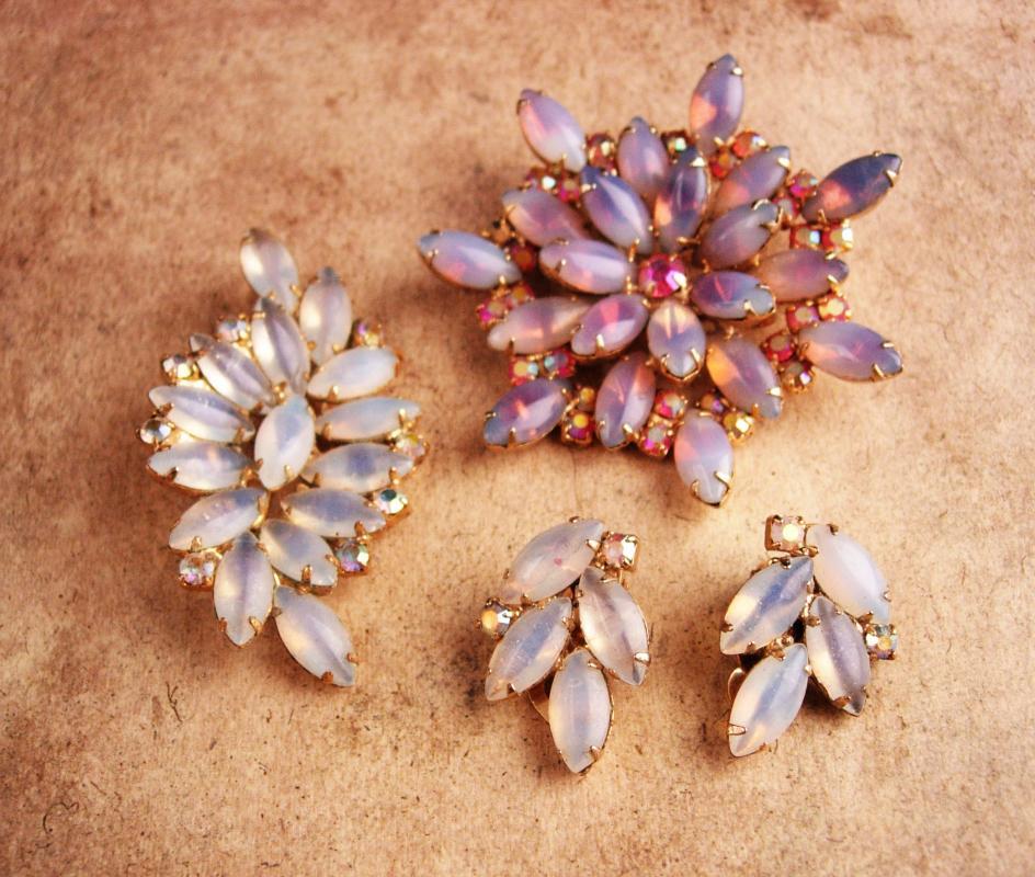 Light Pink Moonstone Brooch