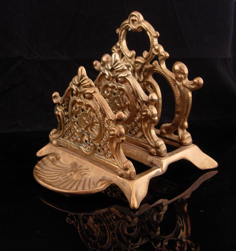 Vintage brass cherub letter holder Storage & Organization Office & Desk ...
