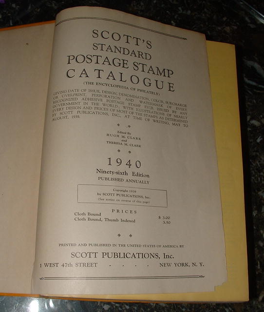Scott Standard Postage Stamp Catalogue