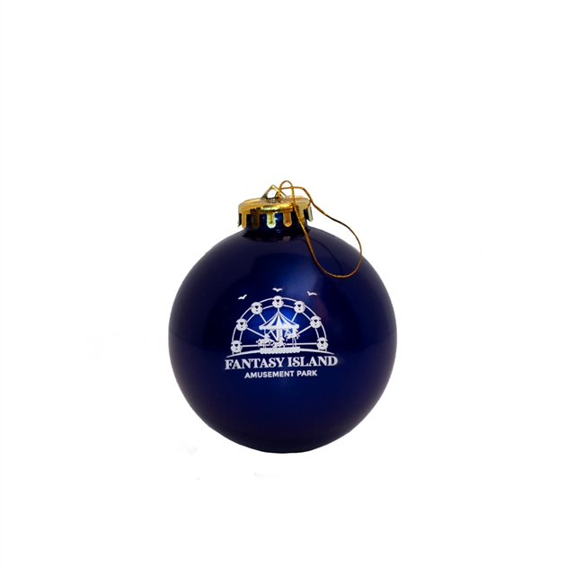 Navy Blue Fantasy Island Ornament