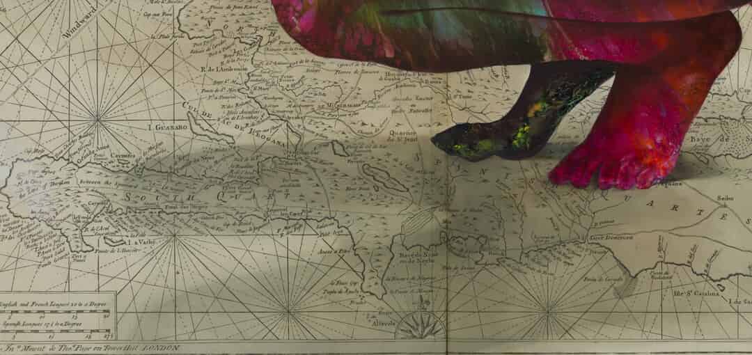 Firelei Báez, Untitled (A Correct Chart of Hispaniola with the Windward ...