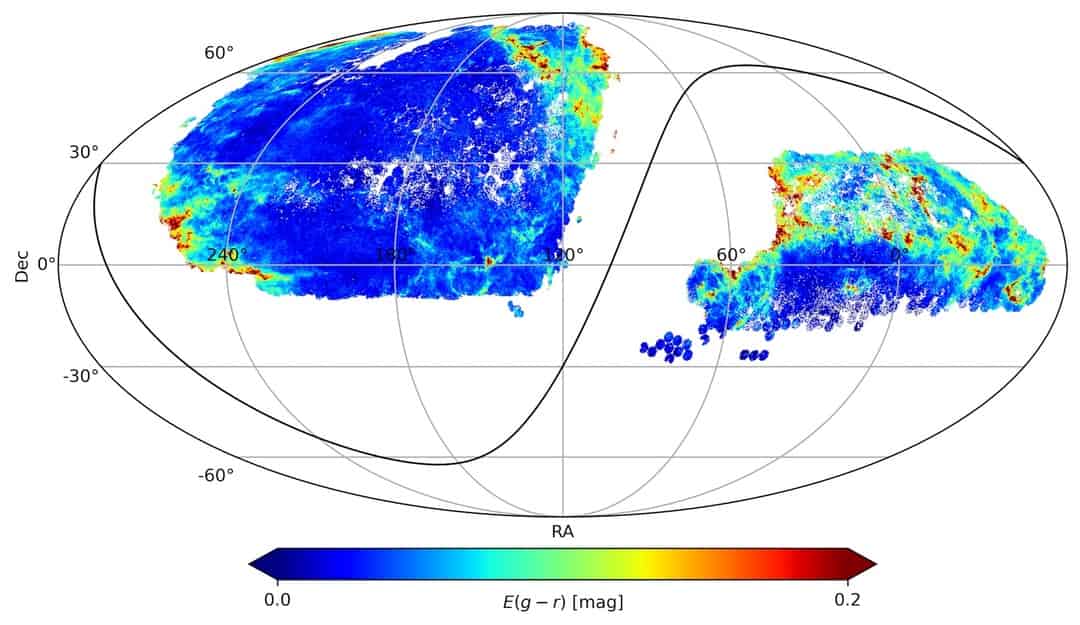 Stellar reddening map from DESI imaging and spectroscopy | Published in ...