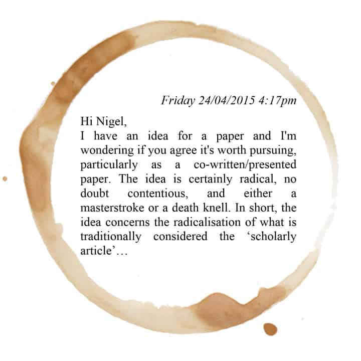 Radicalising the scholarly paper: New forms for the traditional journal ...