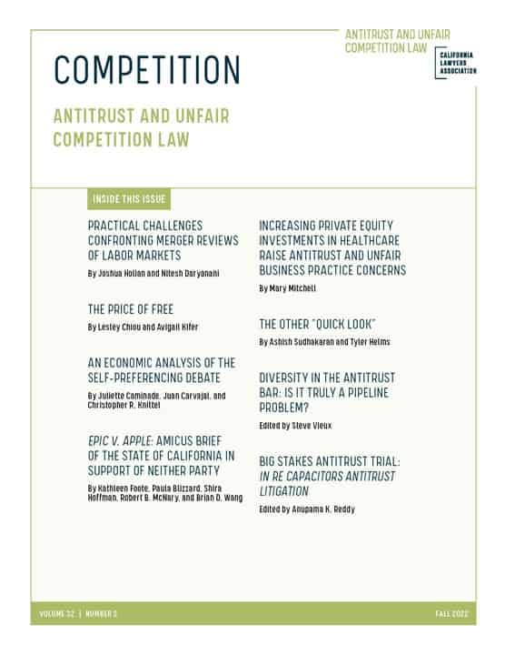 Vol. 32, Issue 2, 2022 | Published by Competition Journal of the ...