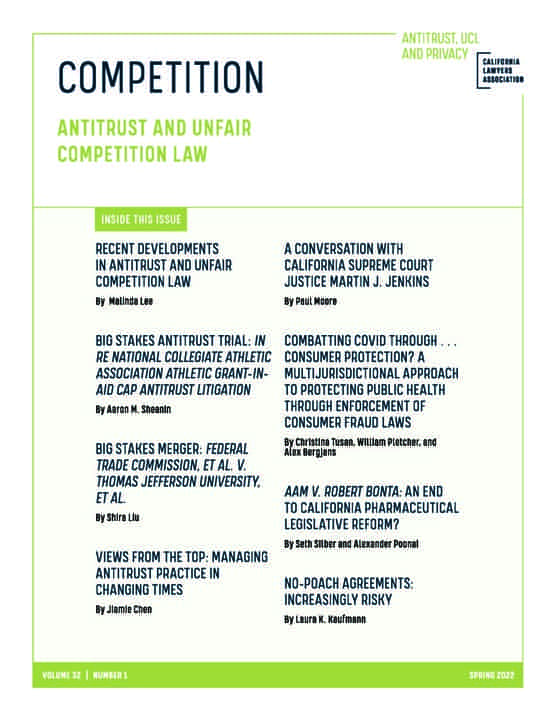 Vol. 32, Issue 1, 2022 | Published by Competition Journal of the ...