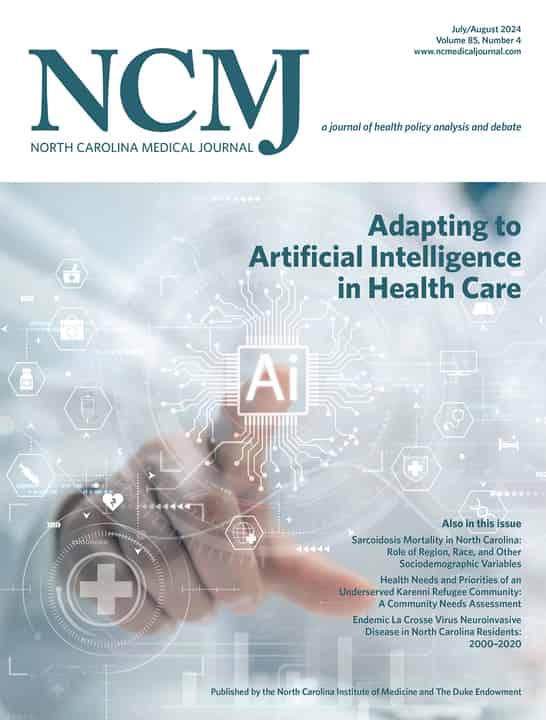 Vol. 85, Issue 4, 2024 | Published by North Carolina Medical Journal