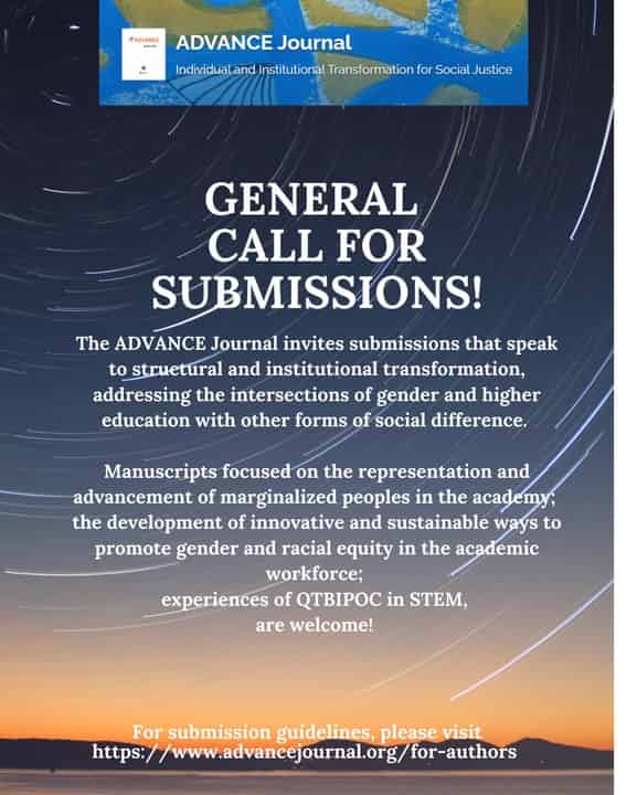 ADVANCE Journal: Call for Submissions for General Issue | Published by ...
