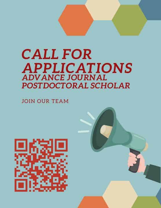Call for Applications: ADVANCE Journal Postdoctoral Scholar | Published ...