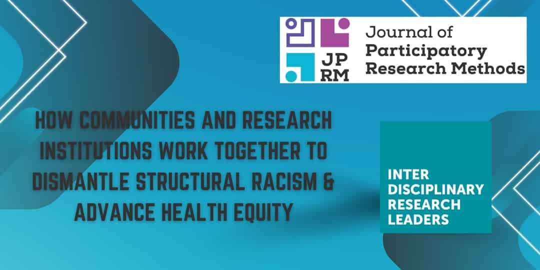 Press release: JPRM Special Issue How Communities and Research ...