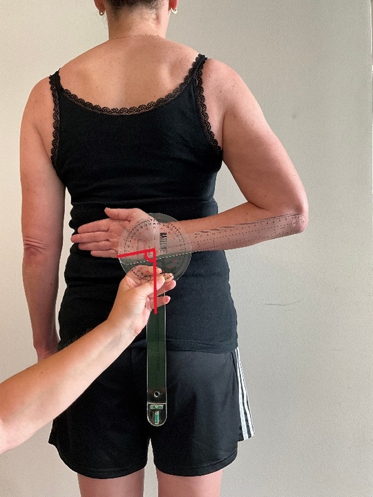 shoulder flexion goniometry