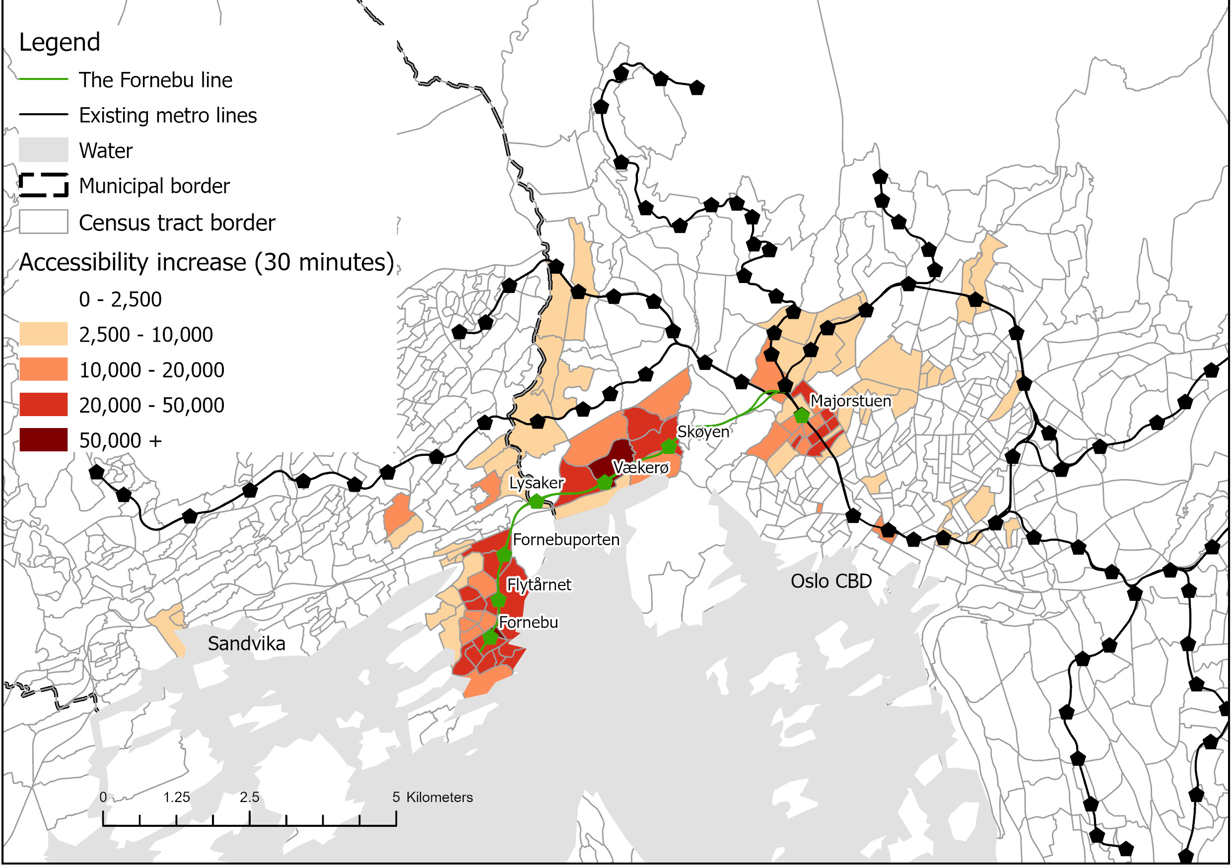 Accessibility Effects of a new Metro Line | Published in Findings