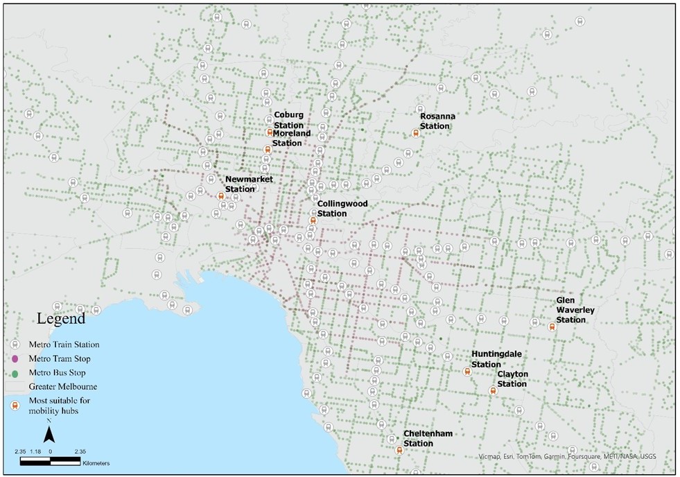 Site Selection for Future Mobility Hubs in Melbourne: A Multicriteria ...