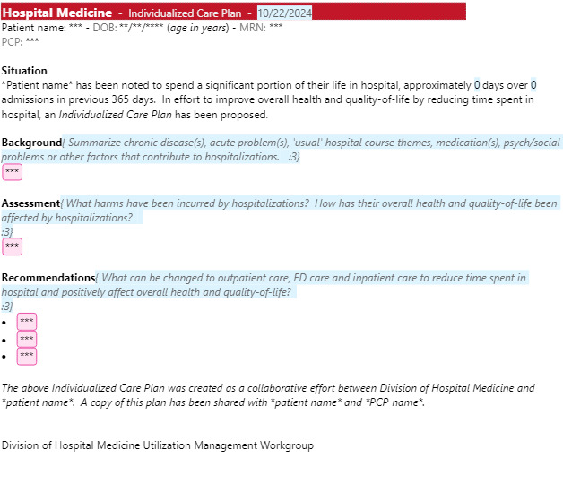 Individualized Care Plans for High Utilizers | Published in Journal of ...