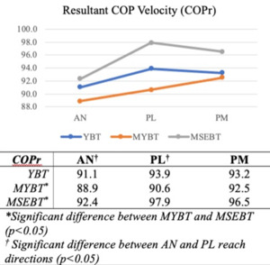 Center of Pressure Velocity and Dynamic Postural Control Strategies ...