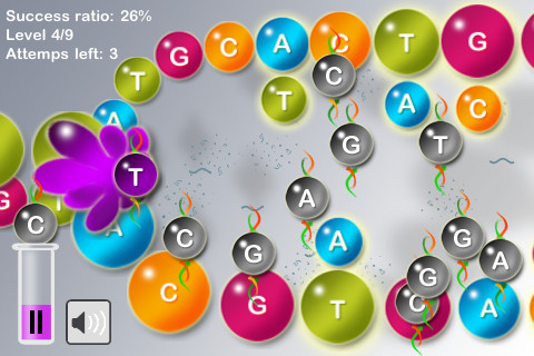 A screenshot of DNA Damage | The Science Game Center