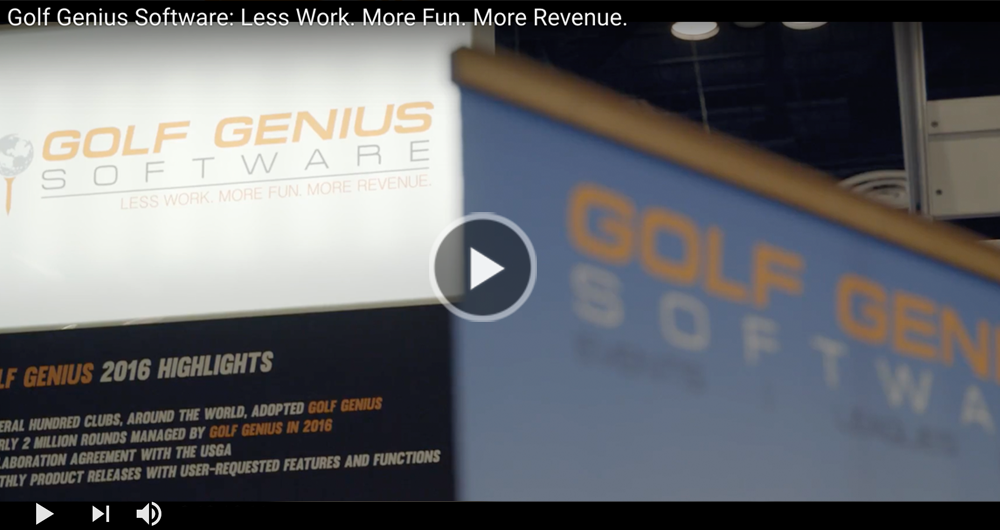 Golf Genius Software, LLC. Less Work. More Fun.