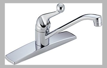 Delta - 100LF-WF - Delta Classic: Single Handle Kitchen Faucet-100LF-WF ...