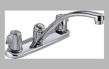 Delta - 2100LF - Delta Classic: Two Handle Kitchen Faucet-2100LF ...