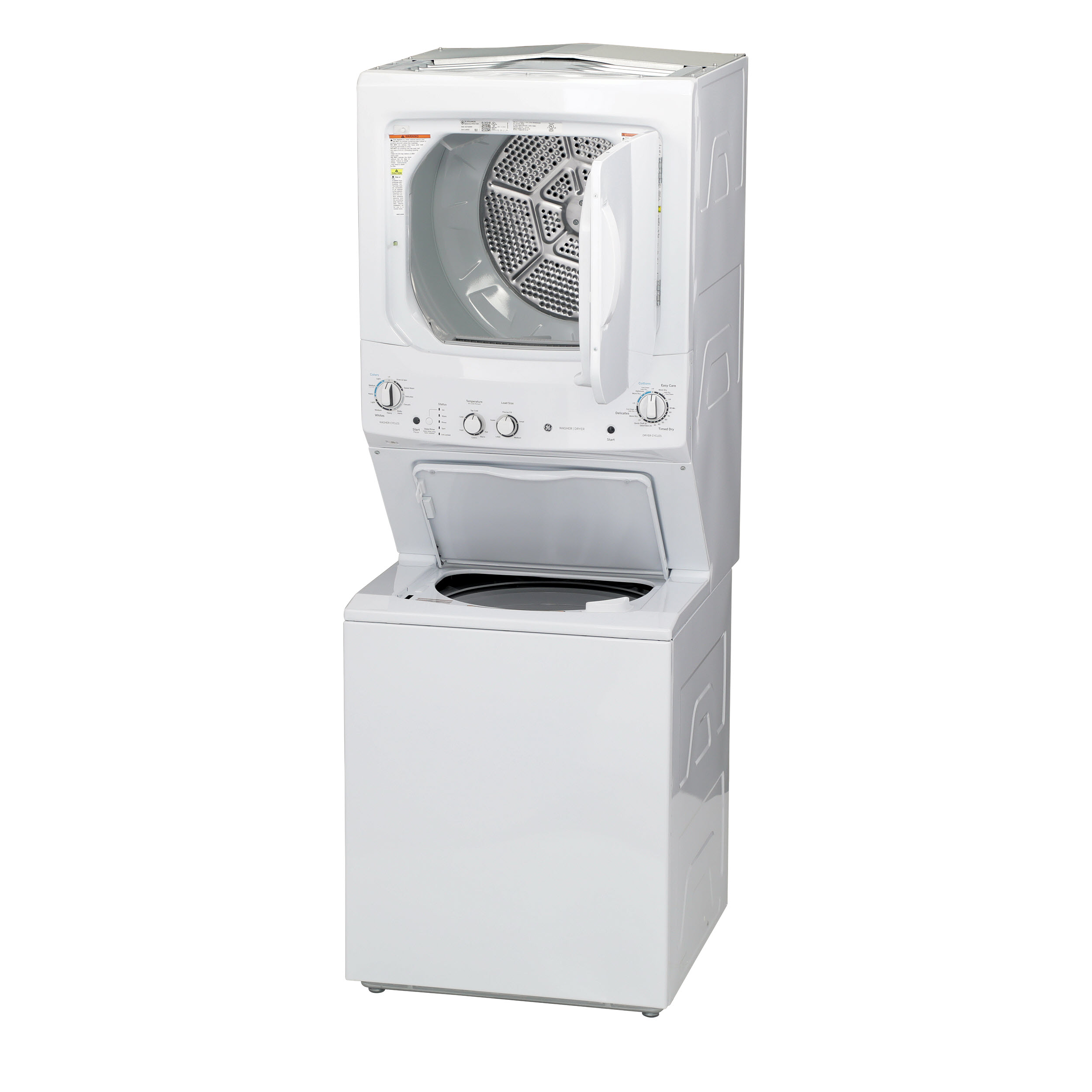 GE - GUD27GSSMWW - GE Unitized Spacemaker® 3.8 cu. ft. Capacity Washer ...
