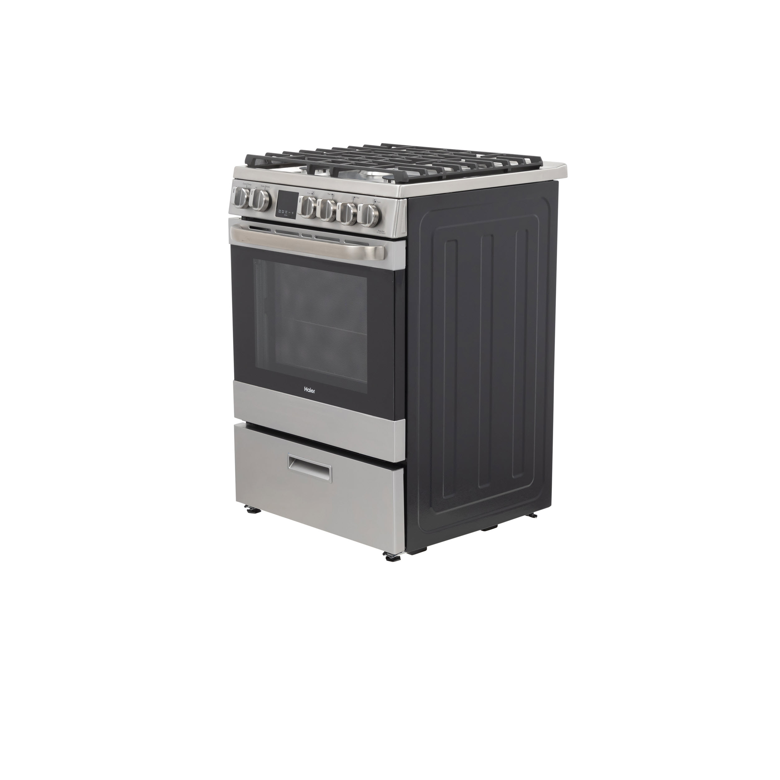 Haier - QGAS740RMSS - 24" 2.9 Cu. Ft. Gas Free-Standing Range with ...