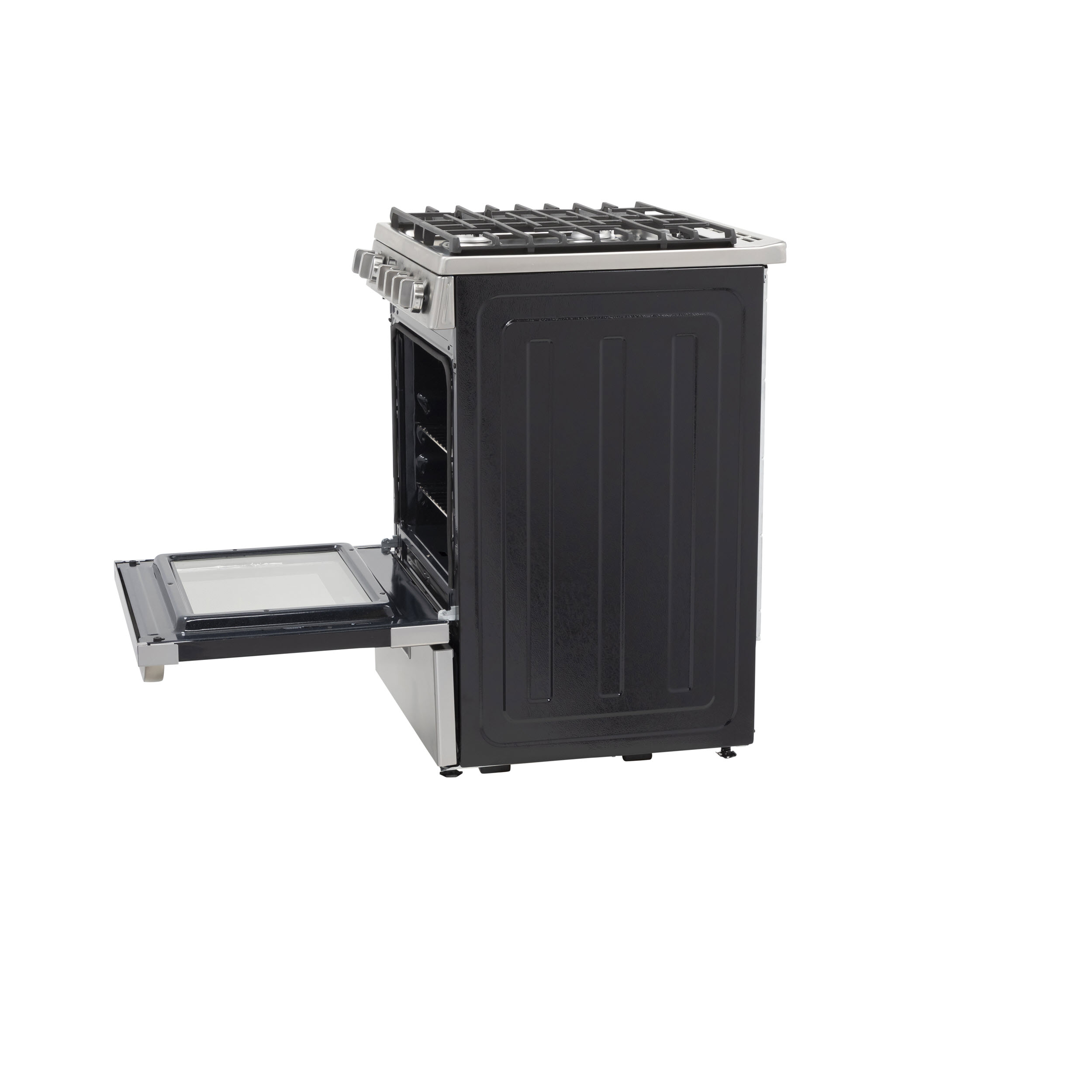 Haier - QGAS740RMSS - 24" 2.9 Cu. Ft. Gas Free-Standing Range with ...